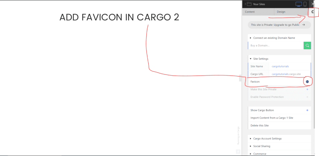 Add favicon in Cargo 2 and Cargo 3 Site - no code easy method - Cargo ...
