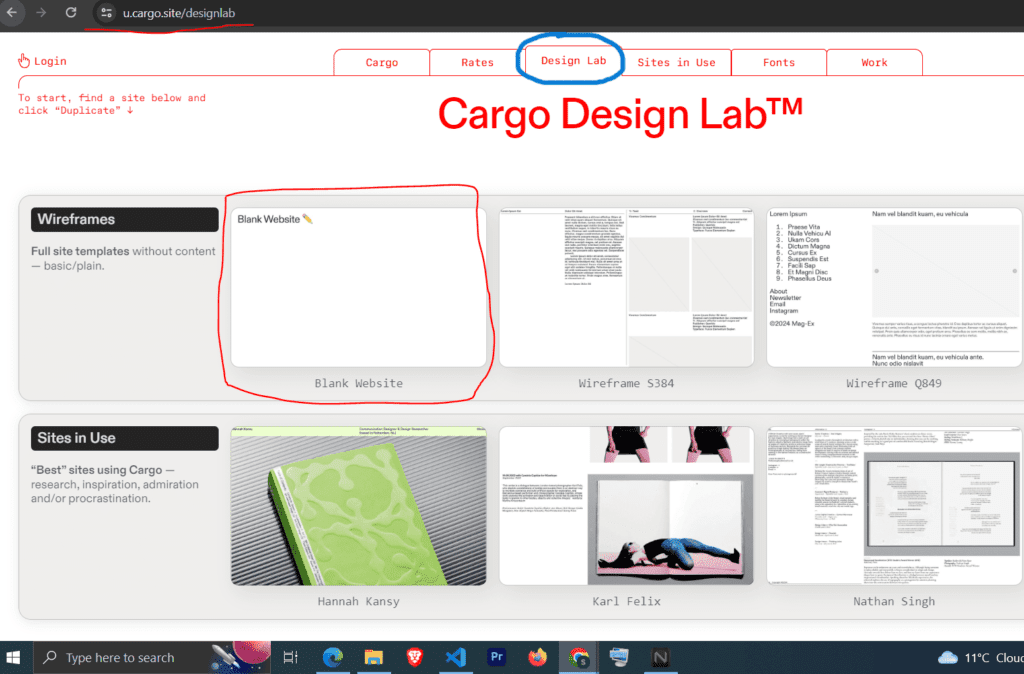 How to use Cargo Collective site? - Cargo Site Tutorials