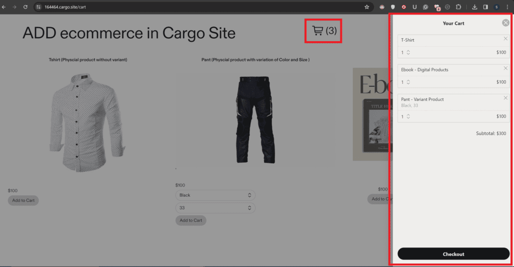 Cargo Site eCommerce shop - Complete Guide - Cargo Site Tutorials